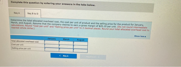 Solved Problem 12-18A (Algo) Allocation to accomplish | Chegg.com