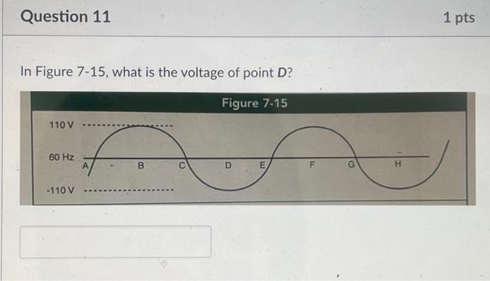 Solved Question 11 In Figure 7-15, what is the voltage of | Chegg.com