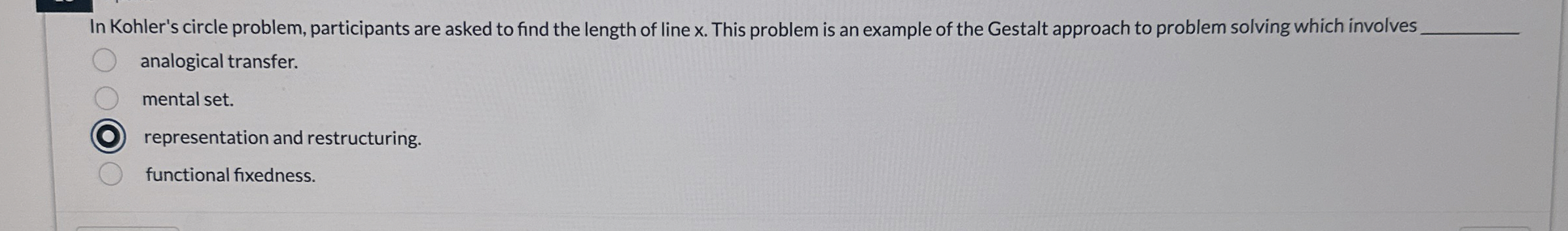 Solved In Kohler's circle problem, participants are asked to | Chegg.com