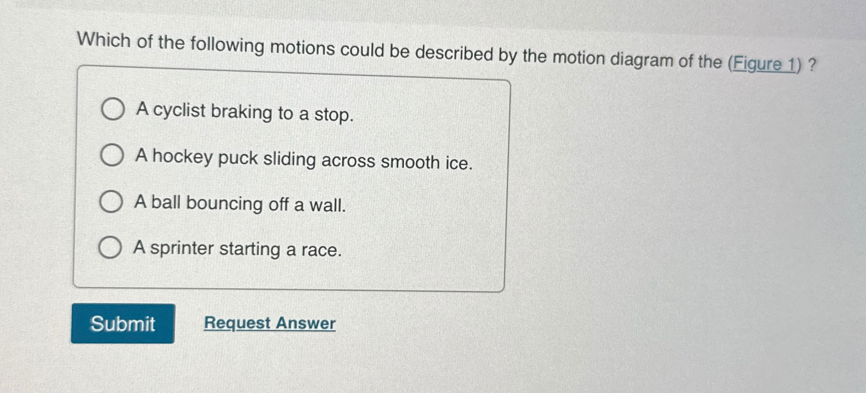 Solved Which of the following motions could be described by | Chegg.com