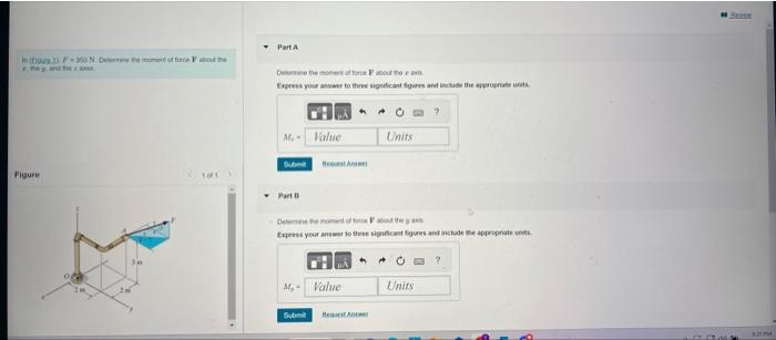 Solved Dowarnire that mornent at forie F atbout ife x iall | Chegg.com