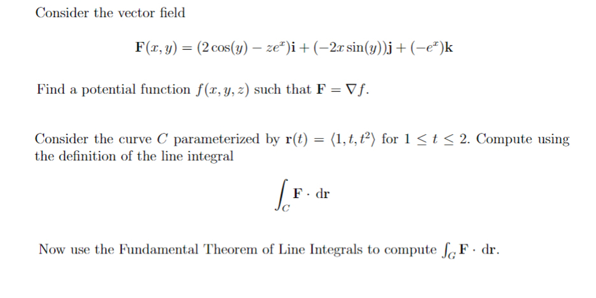Solved Consider the vector | Chegg.com