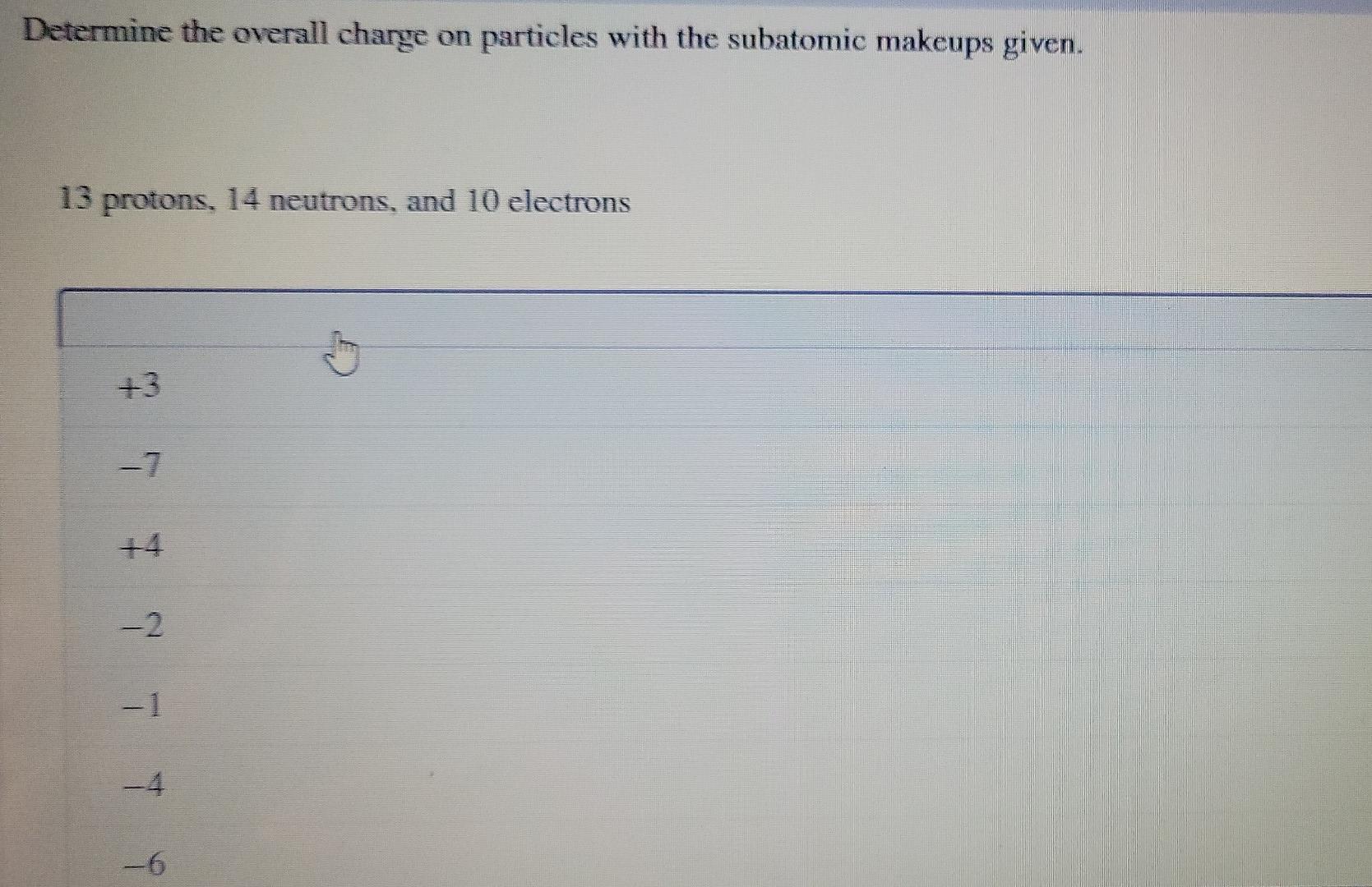 Solved Determine the overall charge on particles with the | Chegg.com