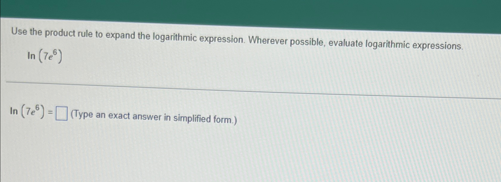 Solved Use the product rule to expand the logarithmic | Chegg.com