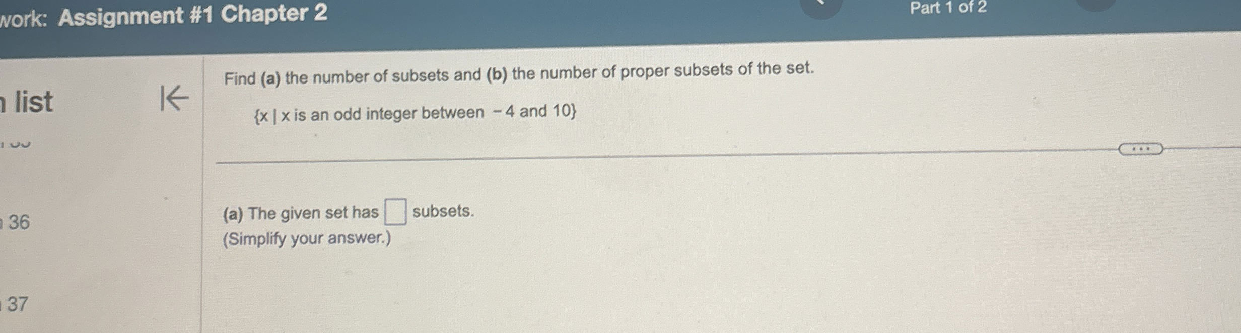 Solved Find (a) ﻿the number of subsets and (b) ﻿the number | Chegg.com
