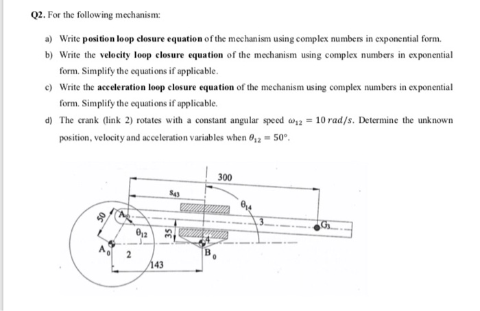 Q2. For the following mechanism: a) Write position | Chegg.com