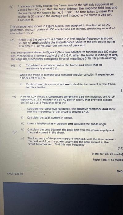 Solved 2 Figure Q2a Shows A Single Straight Wire Jk Of 