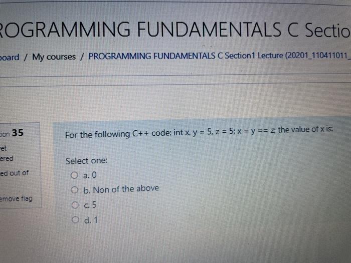 Solved ROGRAMMING FUNDAMENTALS C Sectio board / My courses / | Chegg.com