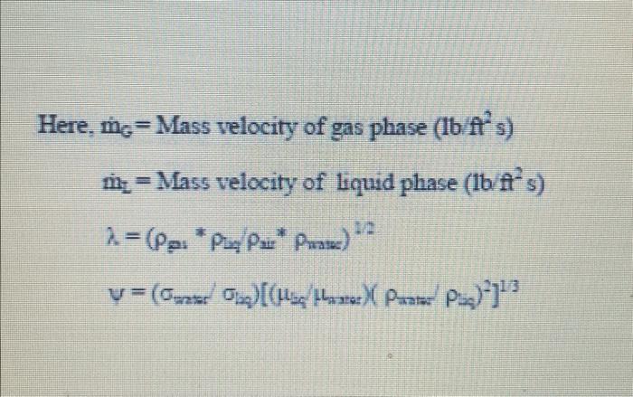 Question 1[35 Marks] Using the Baker flow regime map | Chegg.com