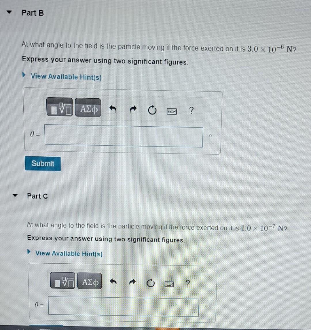 Solved A 0.40μC particle moves with a speed of 16 m/s | Chegg.com