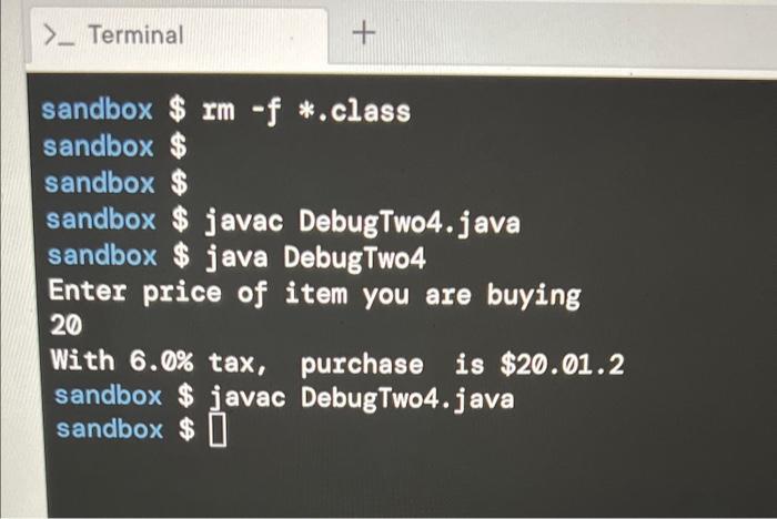 Solved sandbox $rm−f∗. class sandbox $ sandbox $ sandbox $ | Chegg.com