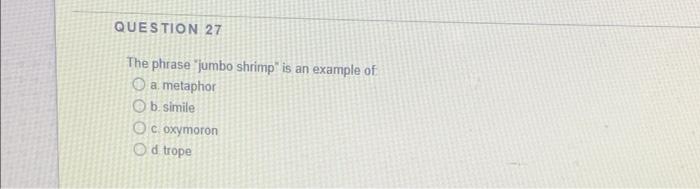 QUESTION 25 A fixed verse poem consisting of 14 lines | Chegg.com