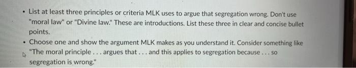 Paragraph 2. Dr. King (150 words minimum) - In the | Chegg.com