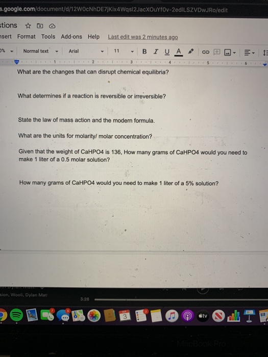 Solved Questions View Insert Format Tools Add-ons Help Last | Chegg.com