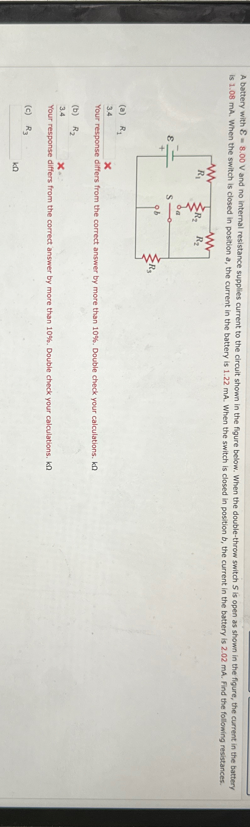 Solved (a) R13.4Your response differs from the correct | Chegg.com