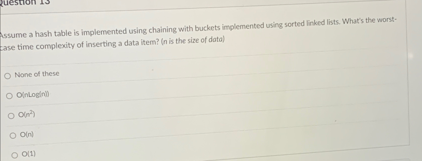 Solved Assume A Hash Table Is Implemented Using Chaining 3415