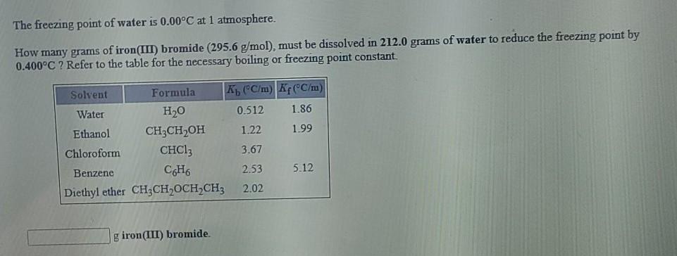 Solved The nonvolatile, nonelectrolyte DDT, C14H,C15 (354.50 | Chegg.com