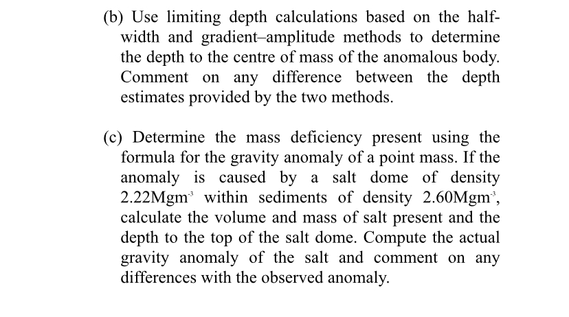 Solved (b) ﻿Use limiting depth calculations based on the | Chegg.com