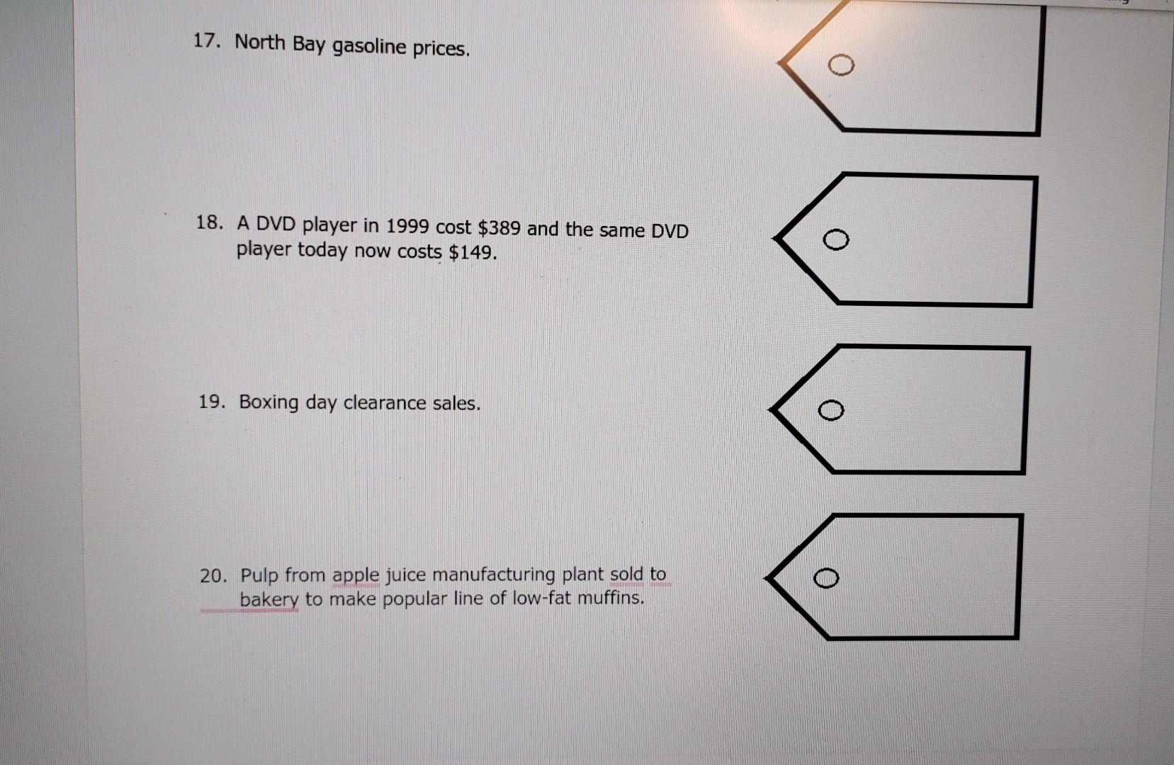 Solved PRICING STRATEGIES Identify and label the pricing | Chegg.com