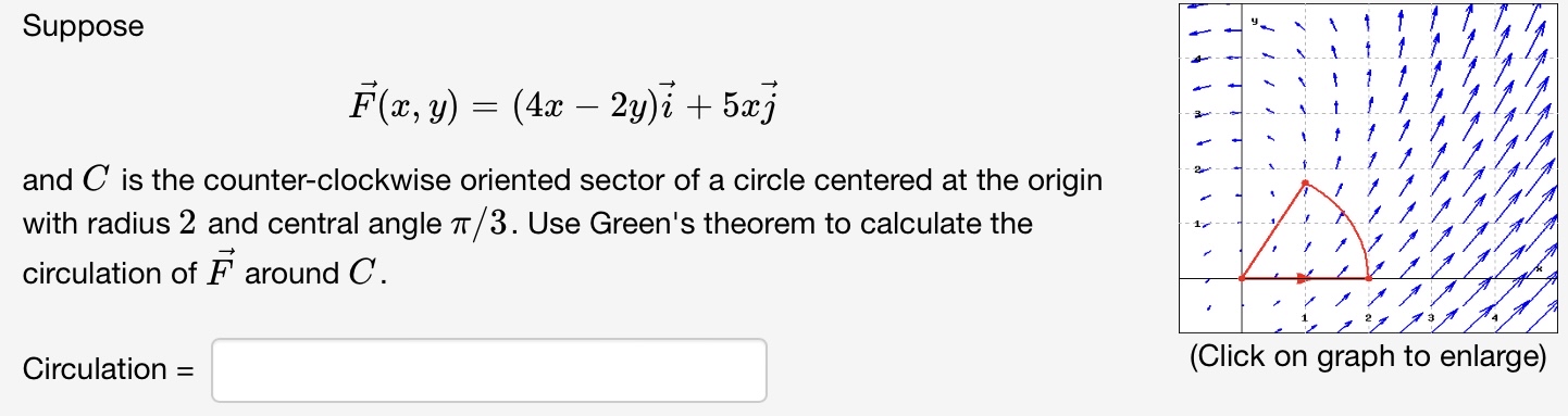 Solved Supposevec F X Y 4x 2y Vec I 5xvec J And C ﻿is