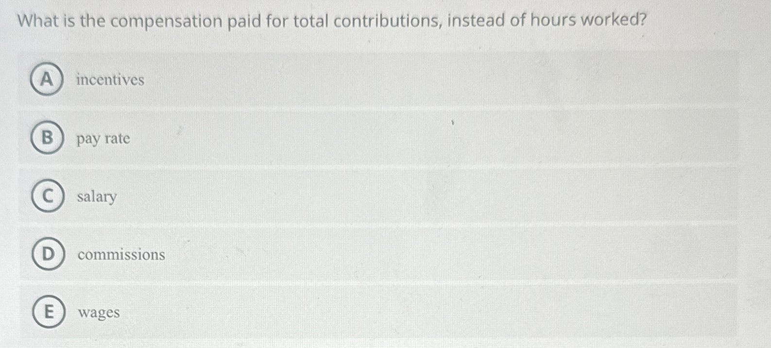 Solved What is the compensation paid for total | Chegg.com