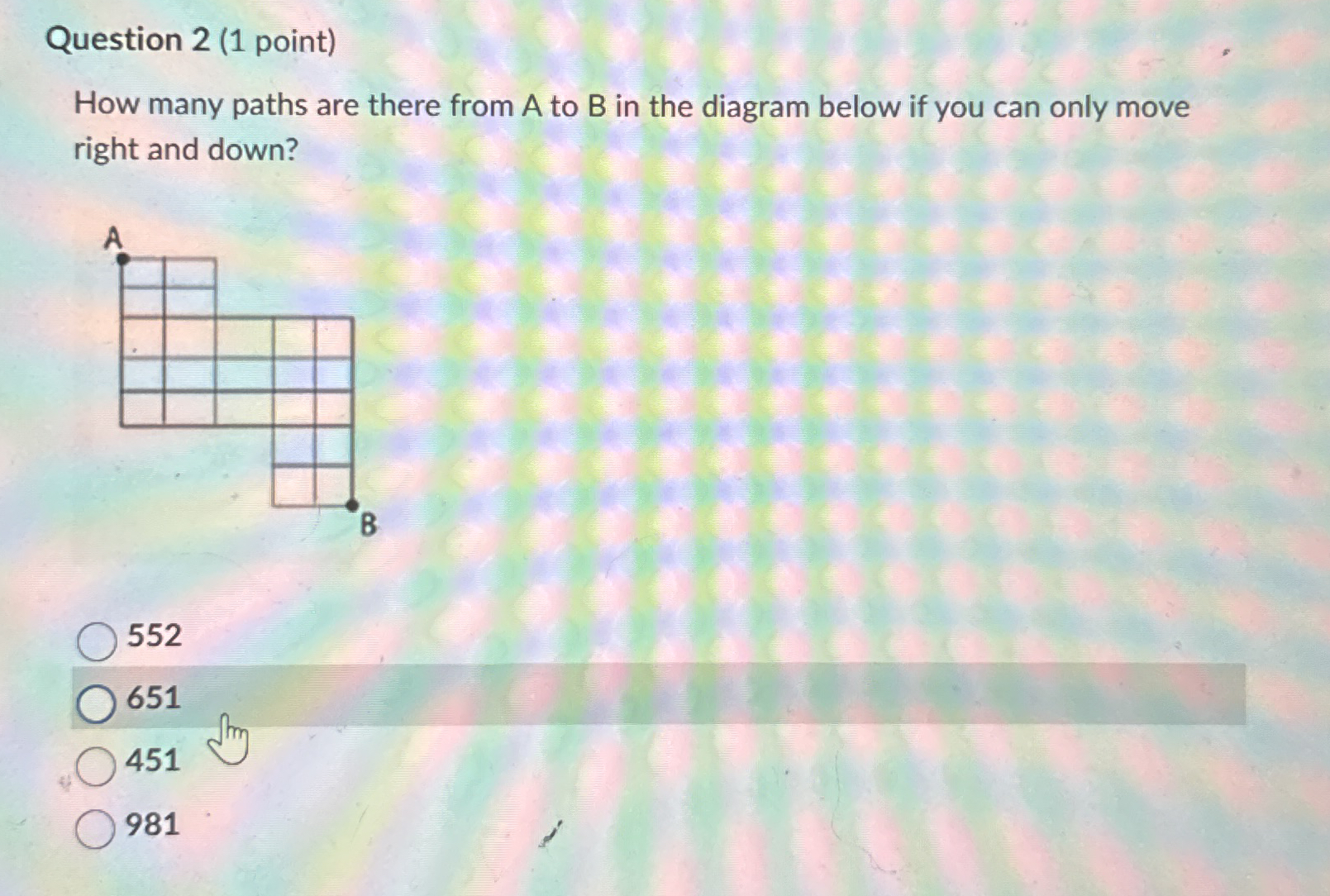 Solved Question 2 (1 ﻿point)How many paths are there from A | Chegg.com