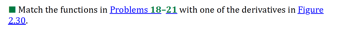 Solved Match the functions in ﻿Problems 18-21 ﻿with one of | Chegg.com