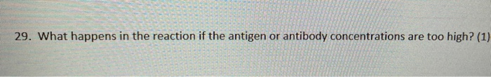 Solved . 29. What hapens in the rescionit the amigen o | Chegg.com