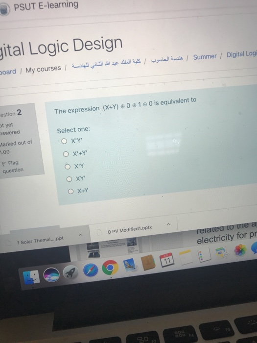 Solved PSUT E-learning gital Logic Design Summer / Digital | Chegg.com