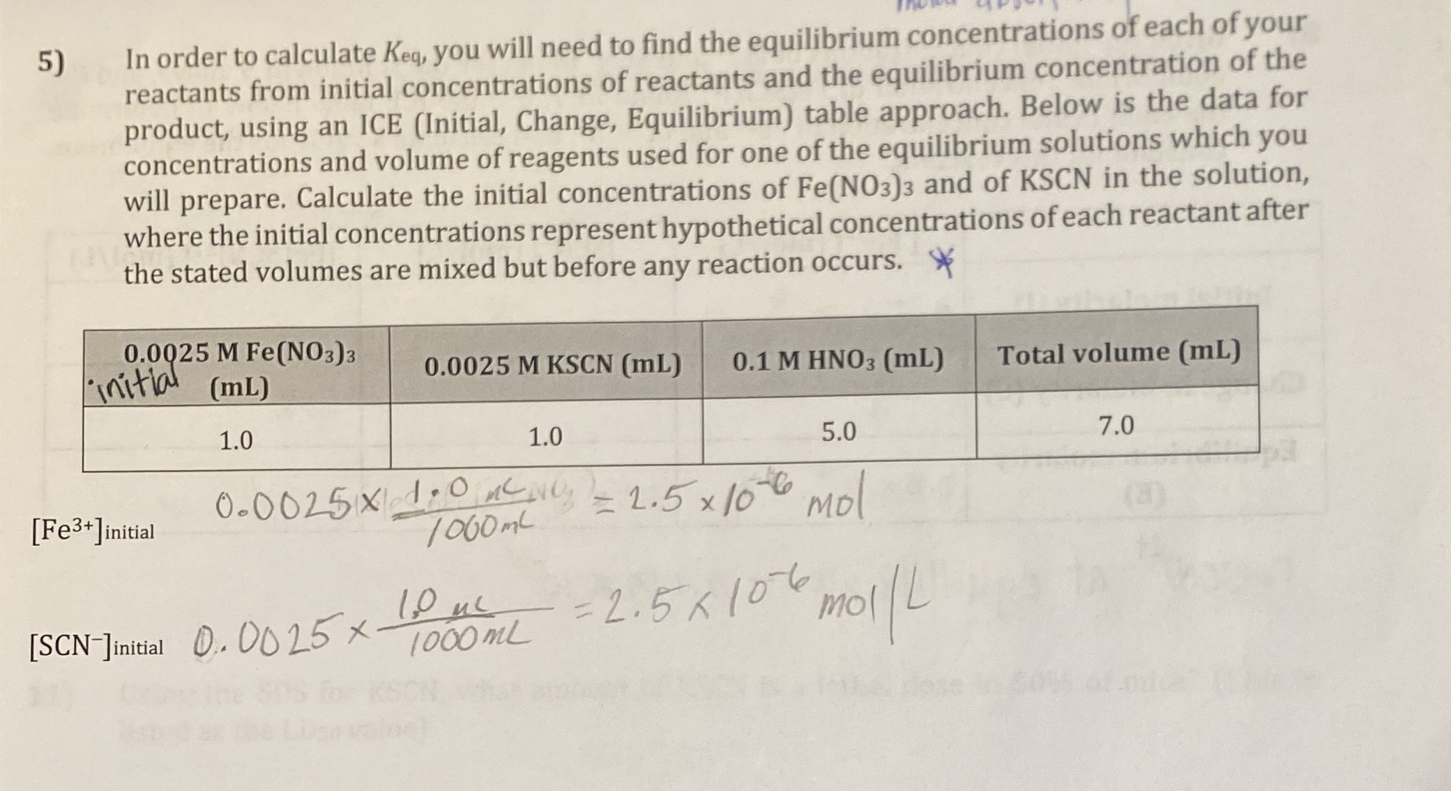 Solved In order to calculate Keq, ﻿you will need to find | Chegg.com
