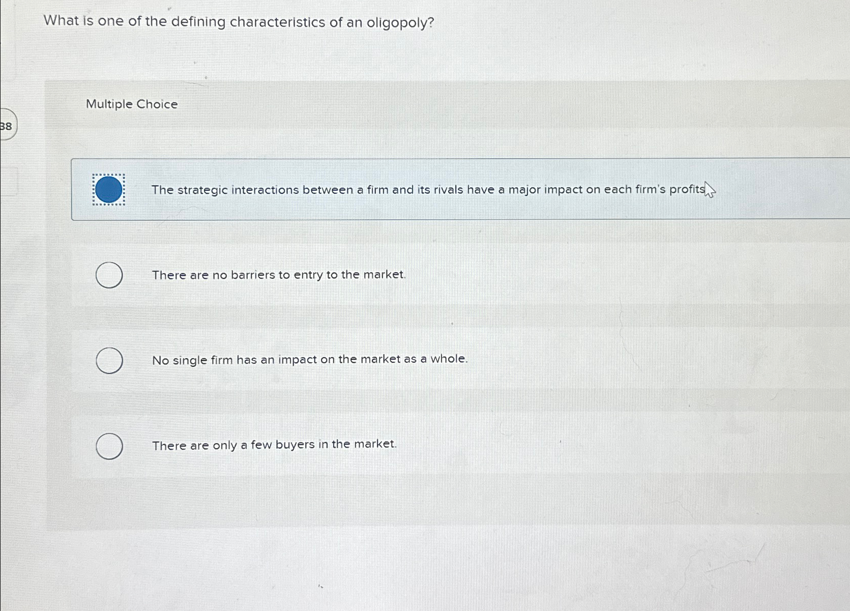 Solved What is one of the defining characteristics of an | Chegg.com