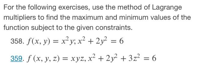 Solved For the following exercises, use the method of | Chegg.com