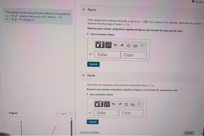 Solved The particle travels along the path defined by the | Chegg.com