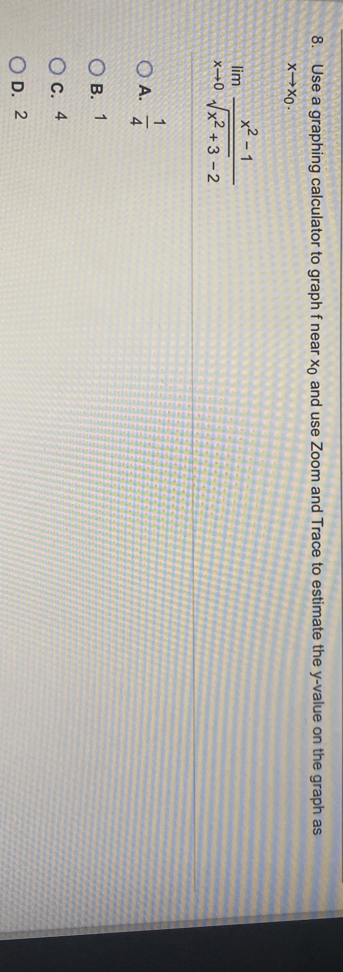 Solved Use a graphing calculator to graph f near x0 ﻿and use | Chegg.com