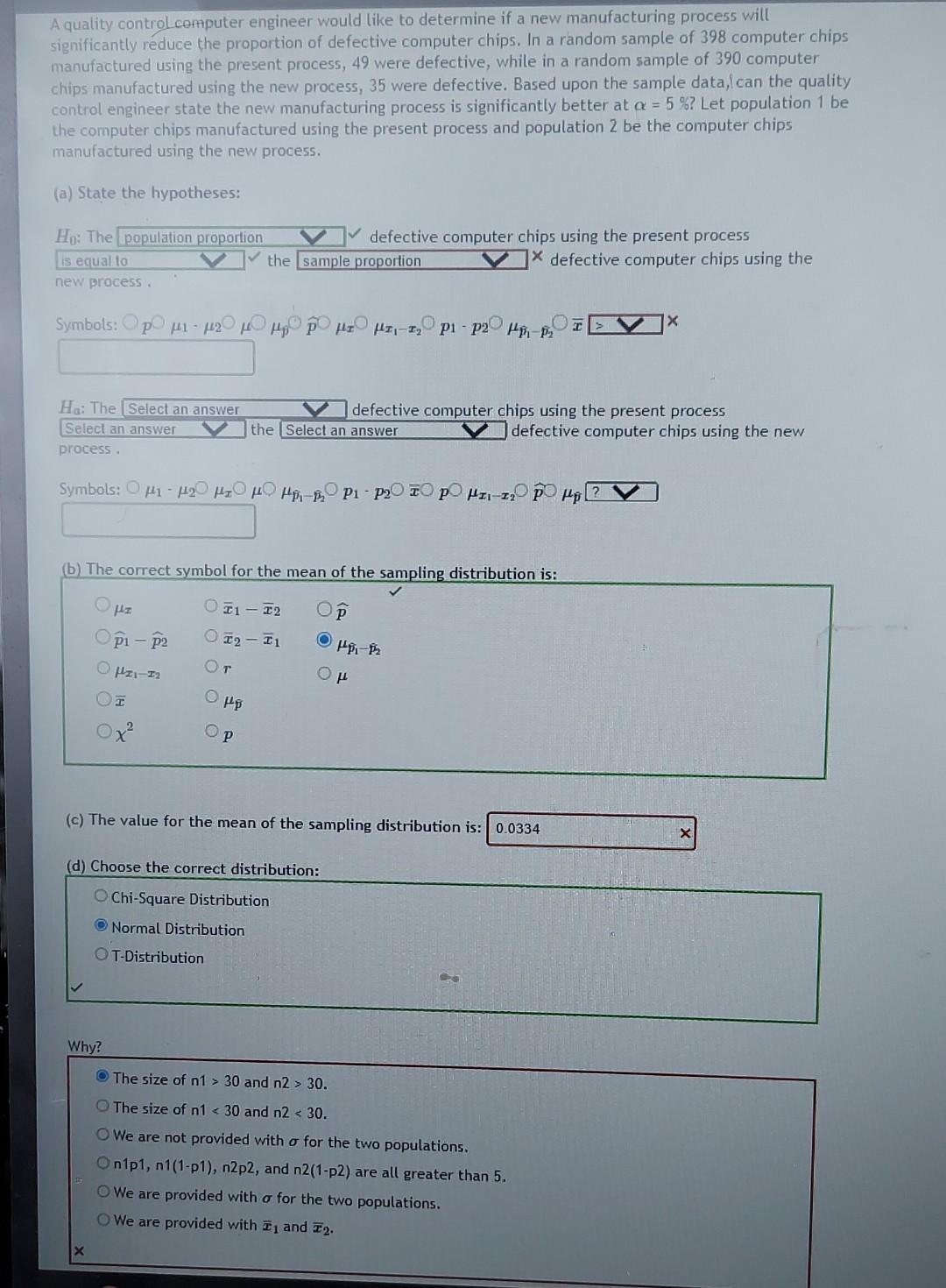 Solved A quality control computer engineer would like to | Chegg.com
