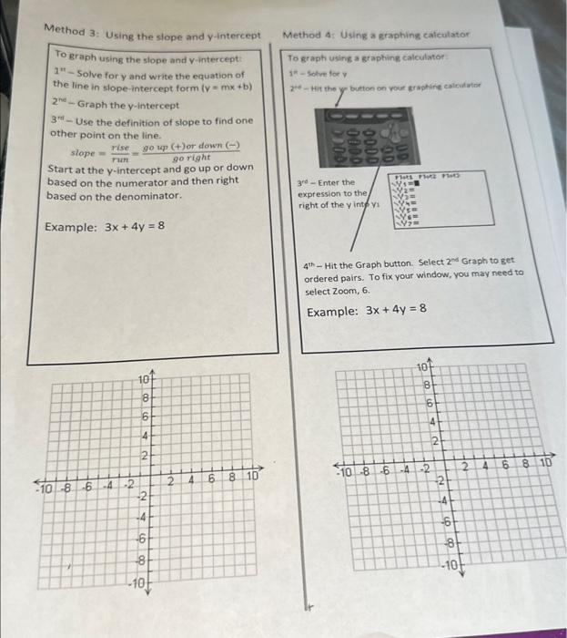 Solved Name: Konsinsy Stow Histoss GRAPHING Method 1: | Chegg.com