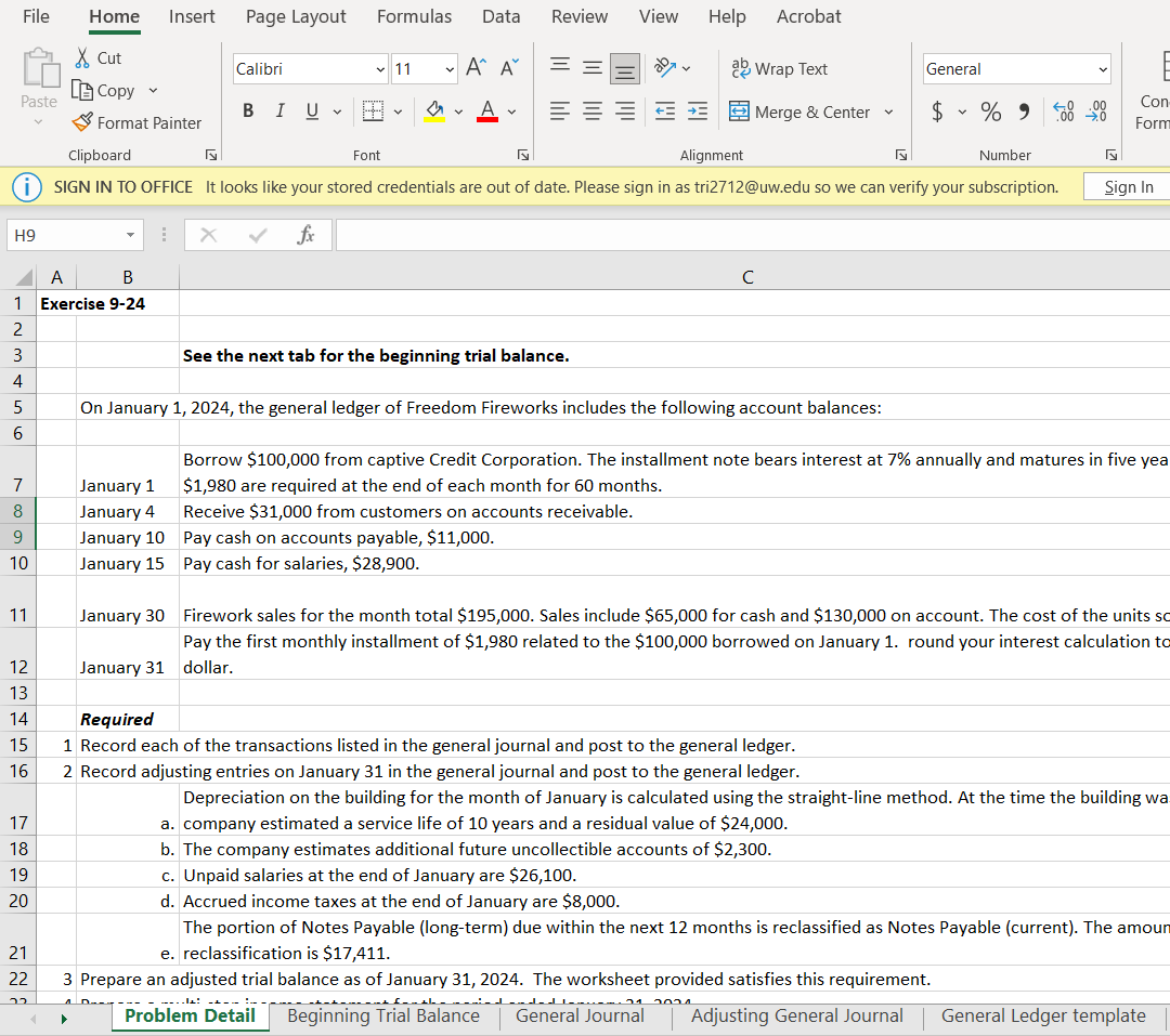 Solved File Home Insert Page Layout Formulas Data Review | Chegg.com