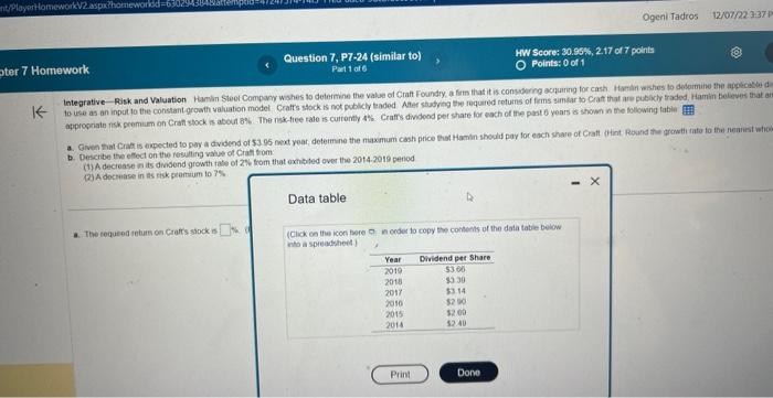 Solved b. Describe the effect on the resiling value of Cratt | Chegg.com