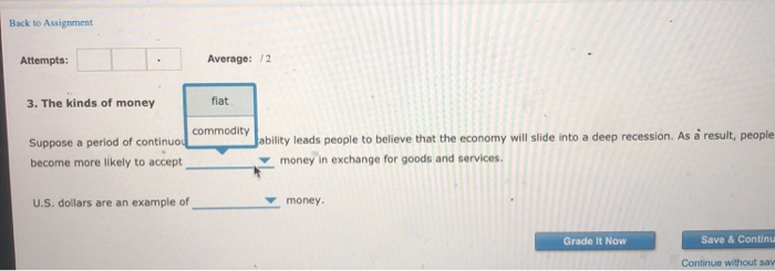 Solved Back to Assignment Attempts: Average: 12 3. The kinds | Chegg.com