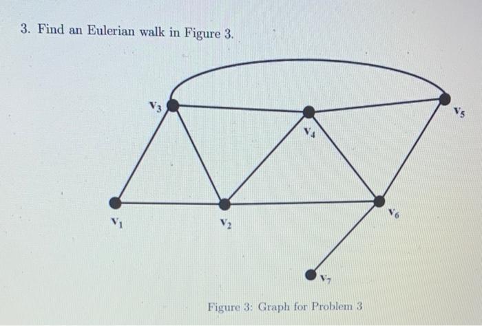 Solved 3. Find an Eulerian walk in Figure 3. V3 15 Vi Figure | Chegg.com