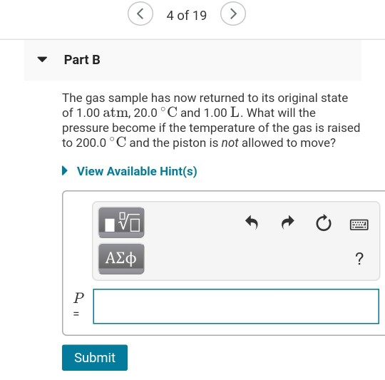 Solved Gas Laws ☺ 4 of 19 > This figure shows a container | Chegg.com