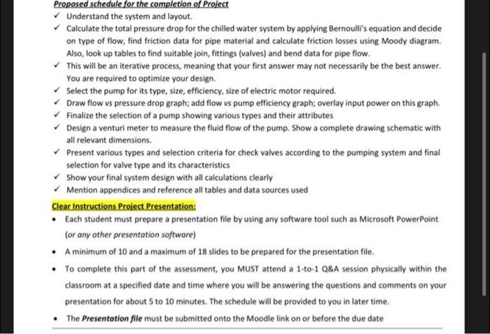 Solved Proposed schedule for the completion of Project | Chegg.com