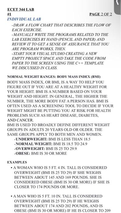 Solved ECET 344 LAB \#1 PAGE.2 OF 2 INDIVIDUAL LAB - DRAW A | Chegg.com