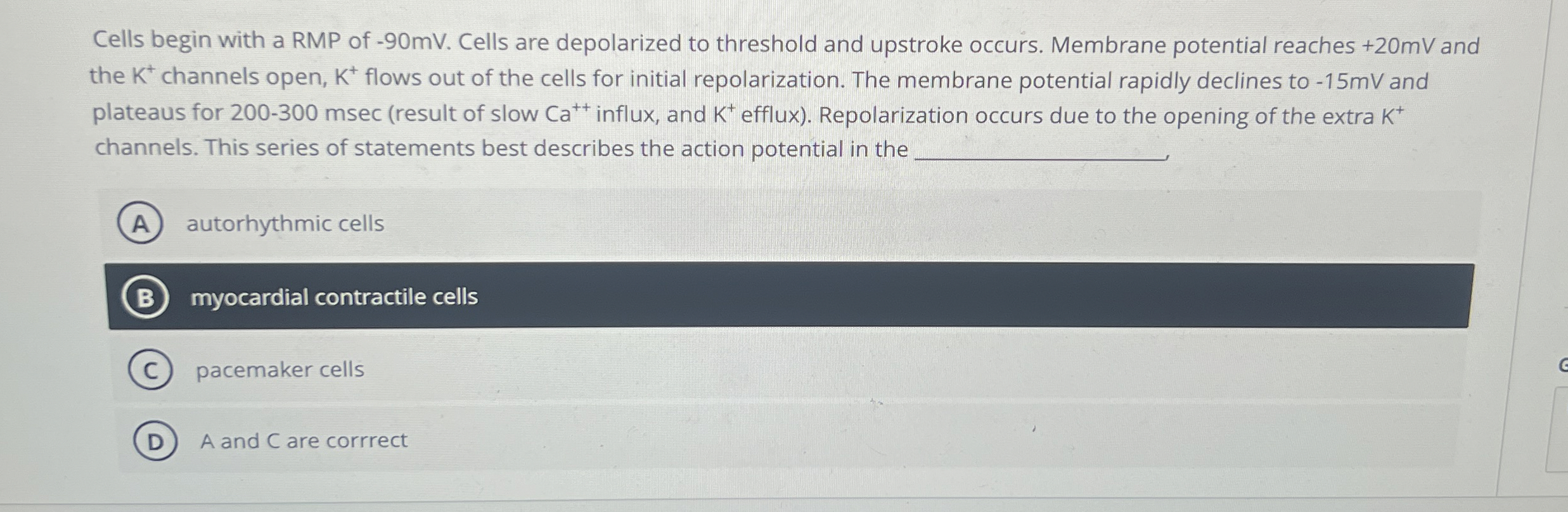 Solved Cells begin with a RMP of -90 ﻿mV . ﻿Cells are | Chegg.com