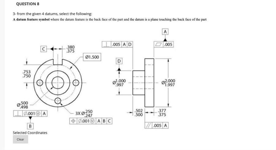 Solved QUESTION 5 Select the concentricity Symbol from the | Chegg.com