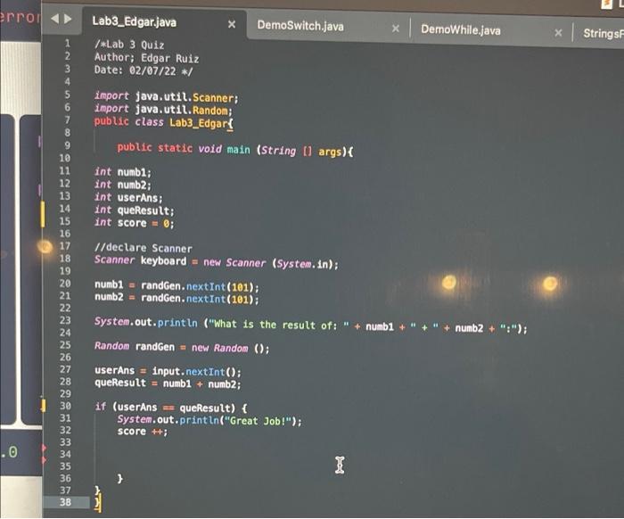 Solved Does anybody know why I am getting this cannot find | Chegg.com