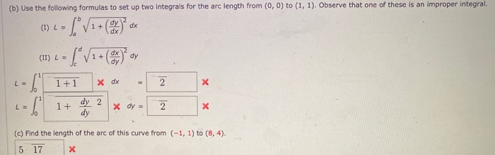Solved Find the exact length of the curve. y = ln(1 – ~?), o | Chegg.com