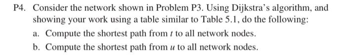 Solved Table 5.1 Running the link-state algorithm on the | Chegg.com
