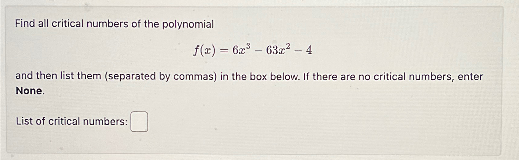 Solved Find all critical numbers of the | Chegg.com