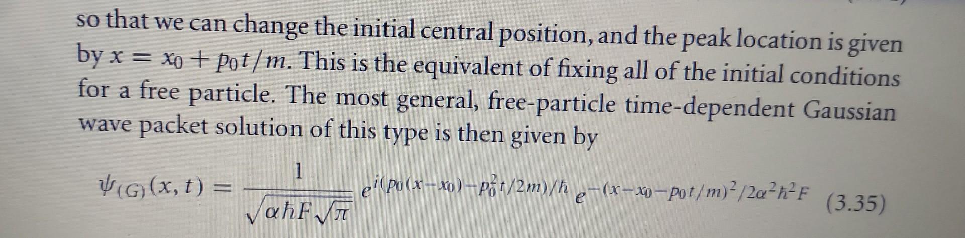 Solved P3.1. Free-particle Schrödinger equation solutions. | Chegg.com